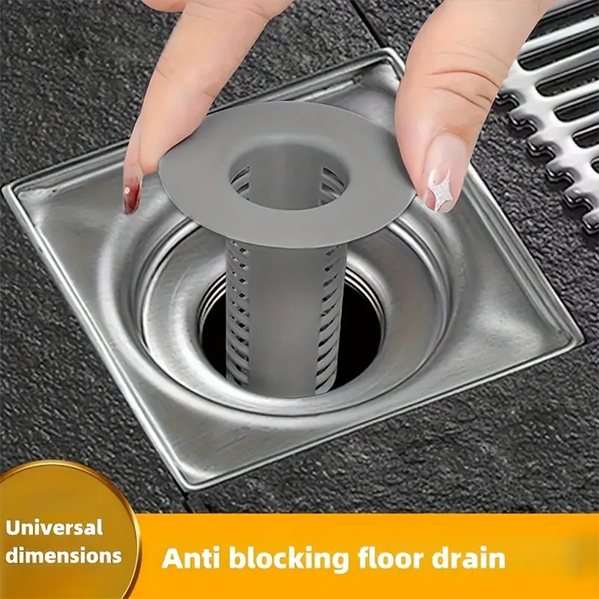 4pcs Plastic Drain Hair Catcher, Universal Sink Strainer For Bathroom ...