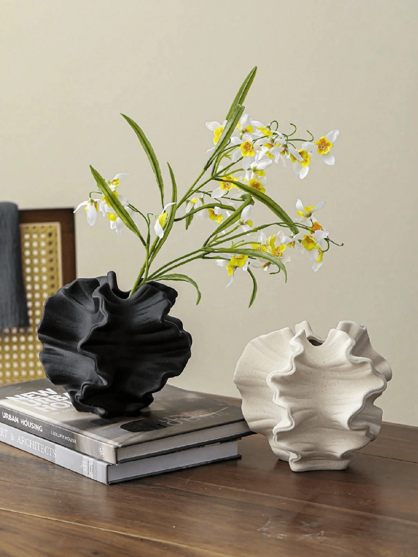 1pc Coral Artwork, Ceramic Vase, Coarse Pottery, Water Cured Flower ...