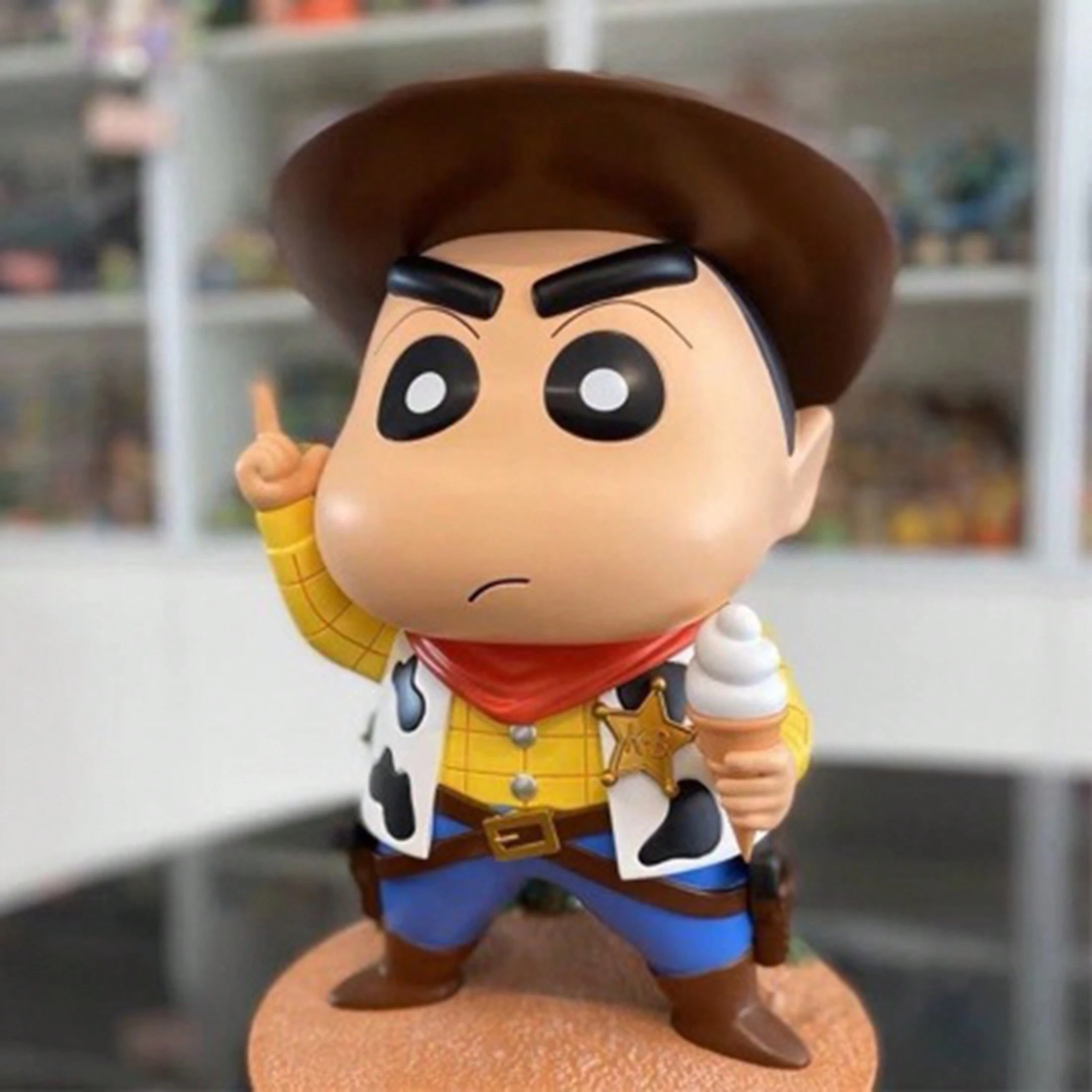 CRAYON SHINCHAN Figura de escritorio artesanal con el personaje Crayon ...