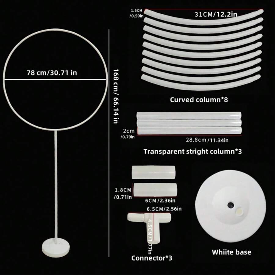 1pc 66.14inch Circle Balloon Stand Desk Topper Balloon Circle Arch ...