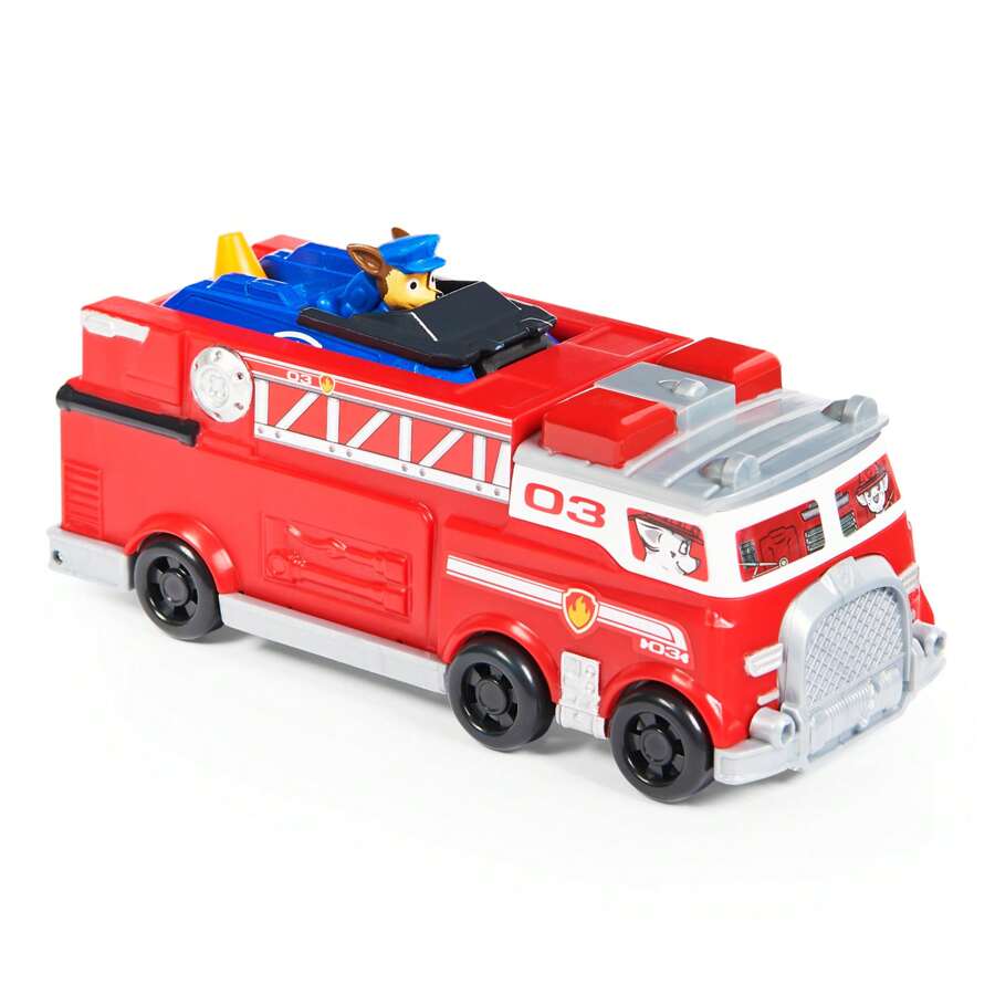 Paw Patrol , True Metal Firetruck Die-Cast Team Vehicle With 1:55 Scale ...