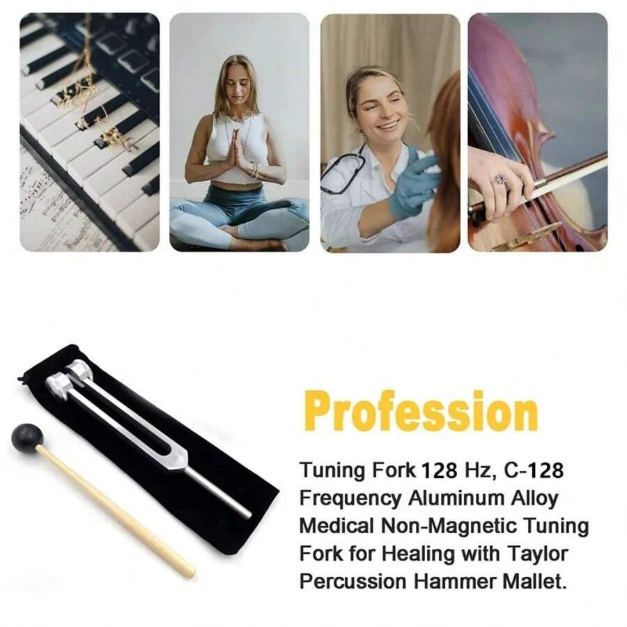 128HZ Tuning Fork For DNA Repair Healing Nervous System Testing Tuning ...