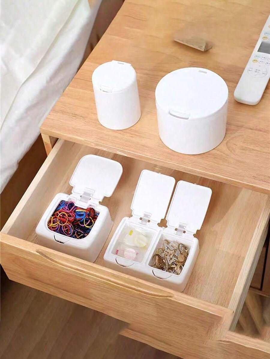 1pc Press-And-Pop-Up Small Item Storage Box Mini With Lid Sign Makeup ...