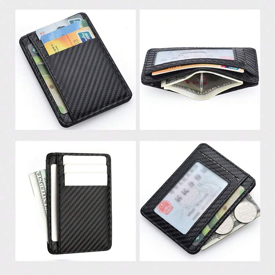 Travel Minimalist Slim Front Pocket Wallet, RFID Blocking Credit Card ...
