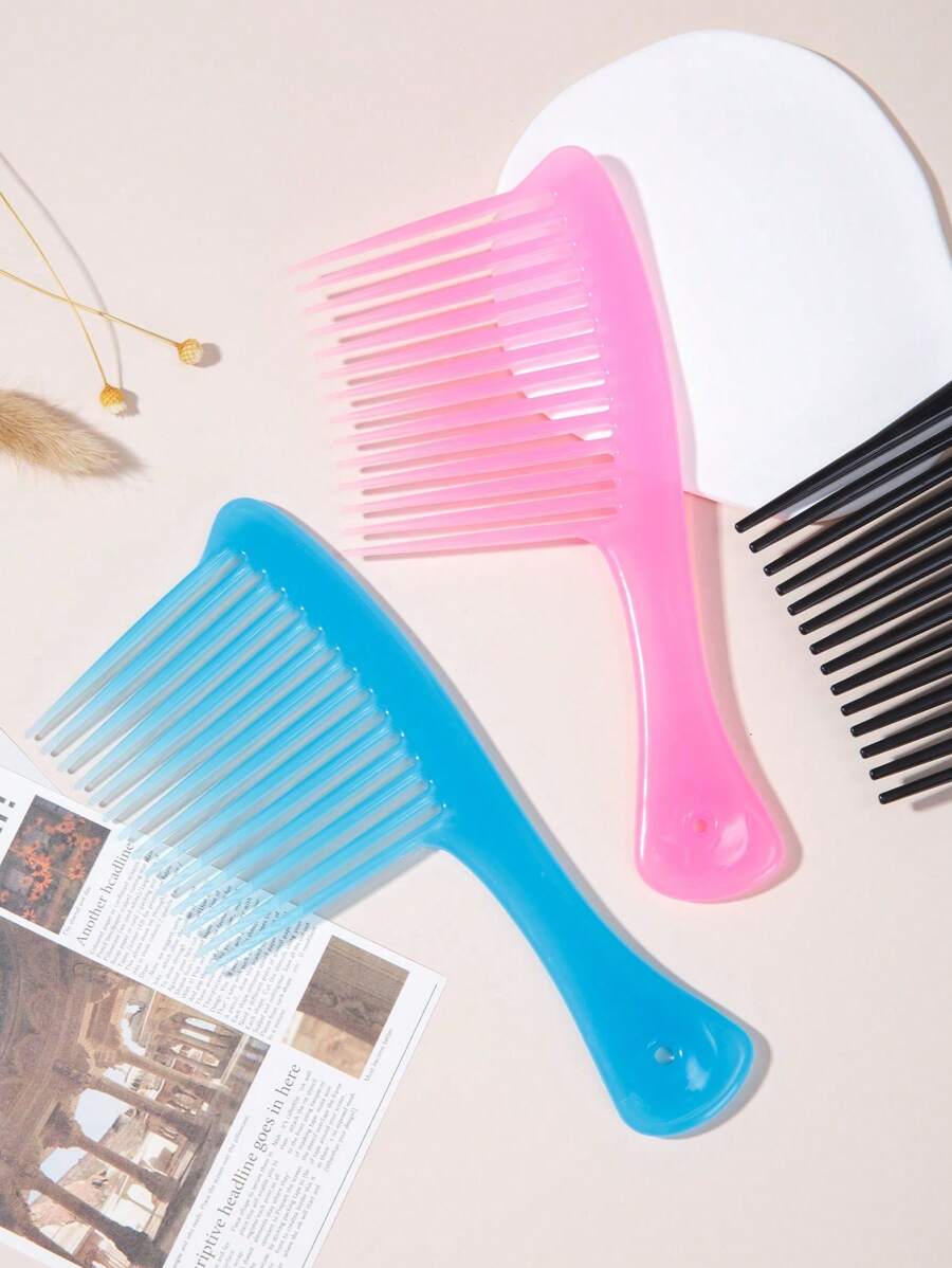 Detangling Hair Brush With Large Wide Tooth Combs And Hook Handle ...