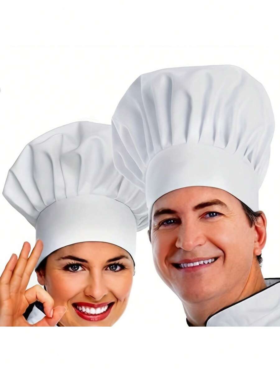 1pc Classic 8.6-Inch Chef Hat, Professional Kitchen Chef Cap ...