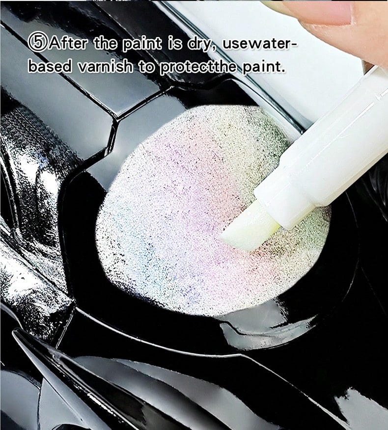 9 Colors Laser Pearl Color Marker ,Oil Based Paint Repair Pen Assembly ...