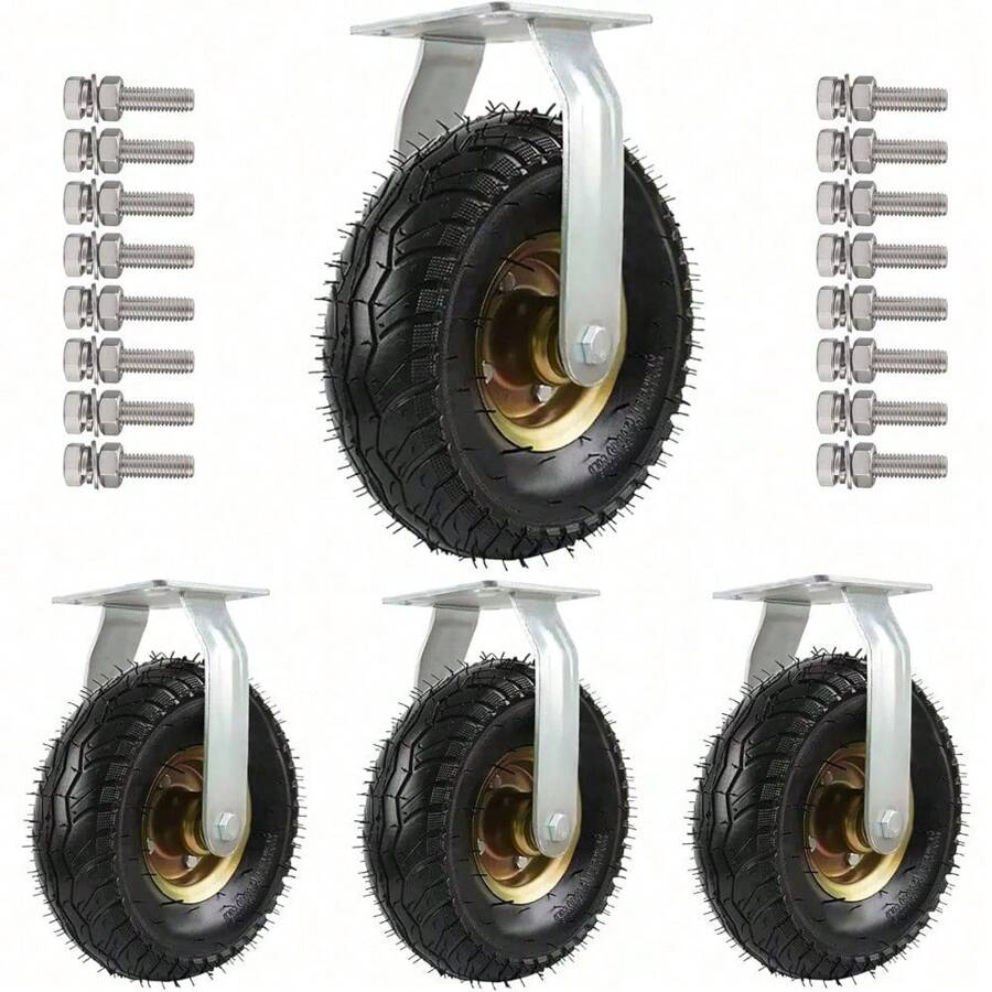 Toolbox Replacement Casters, Rubber Caster Wheel, Wheelbarrow Tires ...