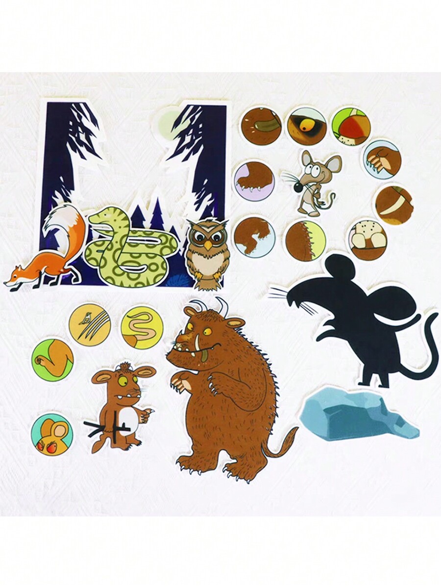 hoojojo 22 Pcs/Set Of Storytelling Felt Boards, Animal Felt Sets, Story ...