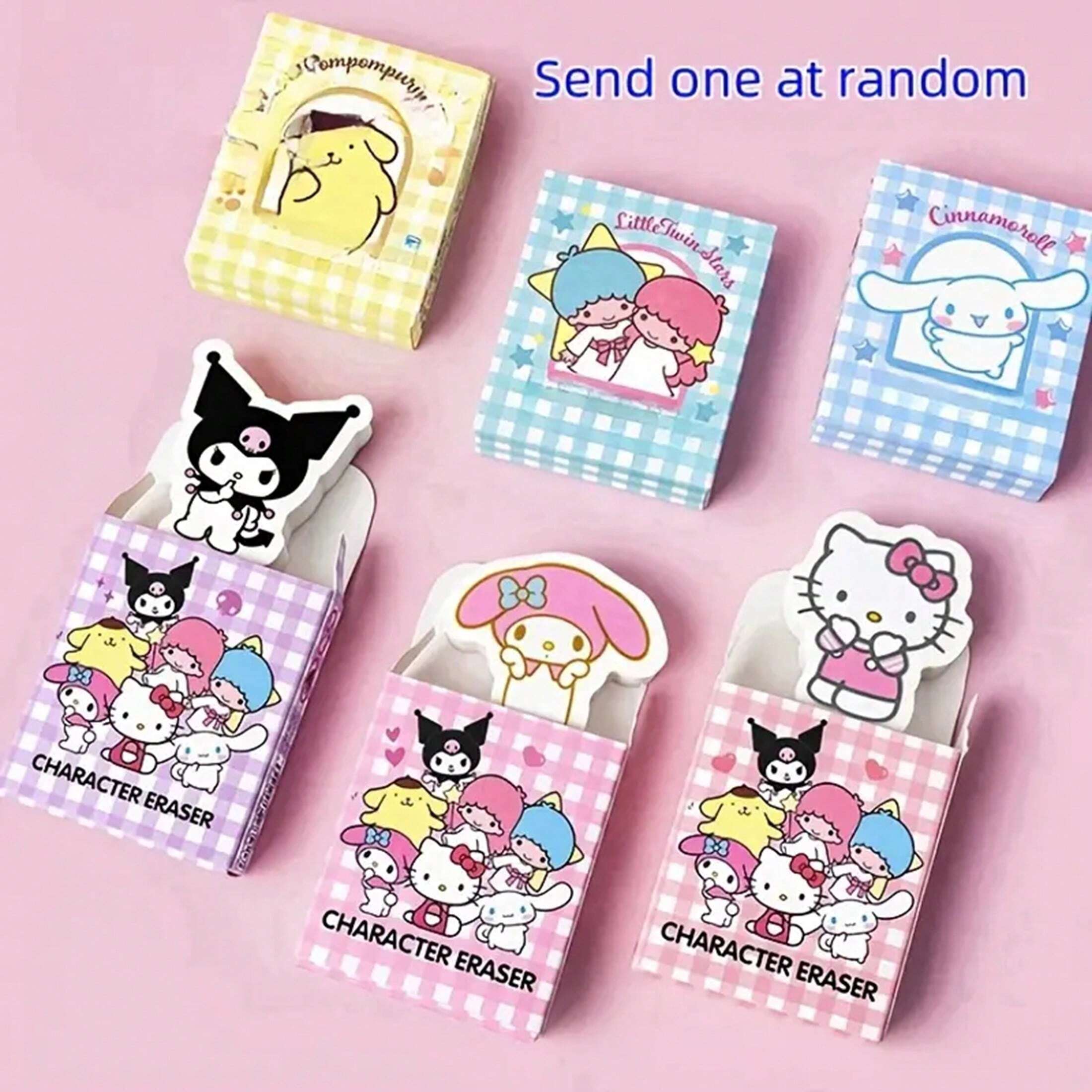 Sanrio Sanrio Cartoon Cute Eraser - Hello Meow, Kuromi And Friends ...