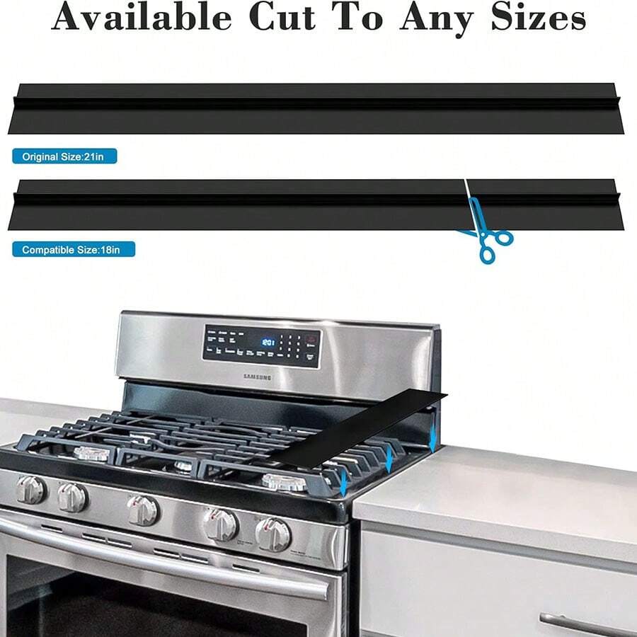 Heat-Resistant Silicone Kitchen Gap Filler, Caulk Strips, Anti-Oil And ...