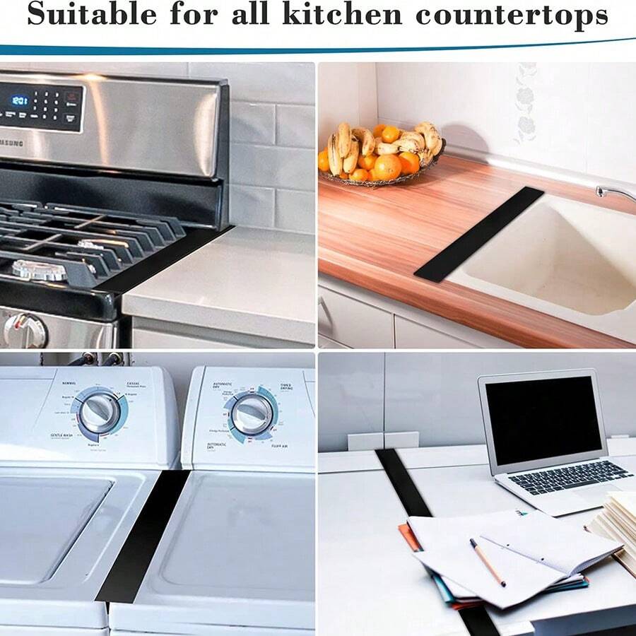 Heat-Resistant Silicone Kitchen Gap Filler, Caulk Strips, Anti-Oil And ...