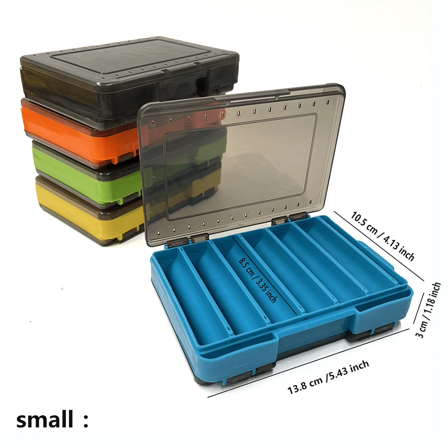 Double-Sided Box Fishing Gear Accessories Storage Box Bait Box Minnow ...