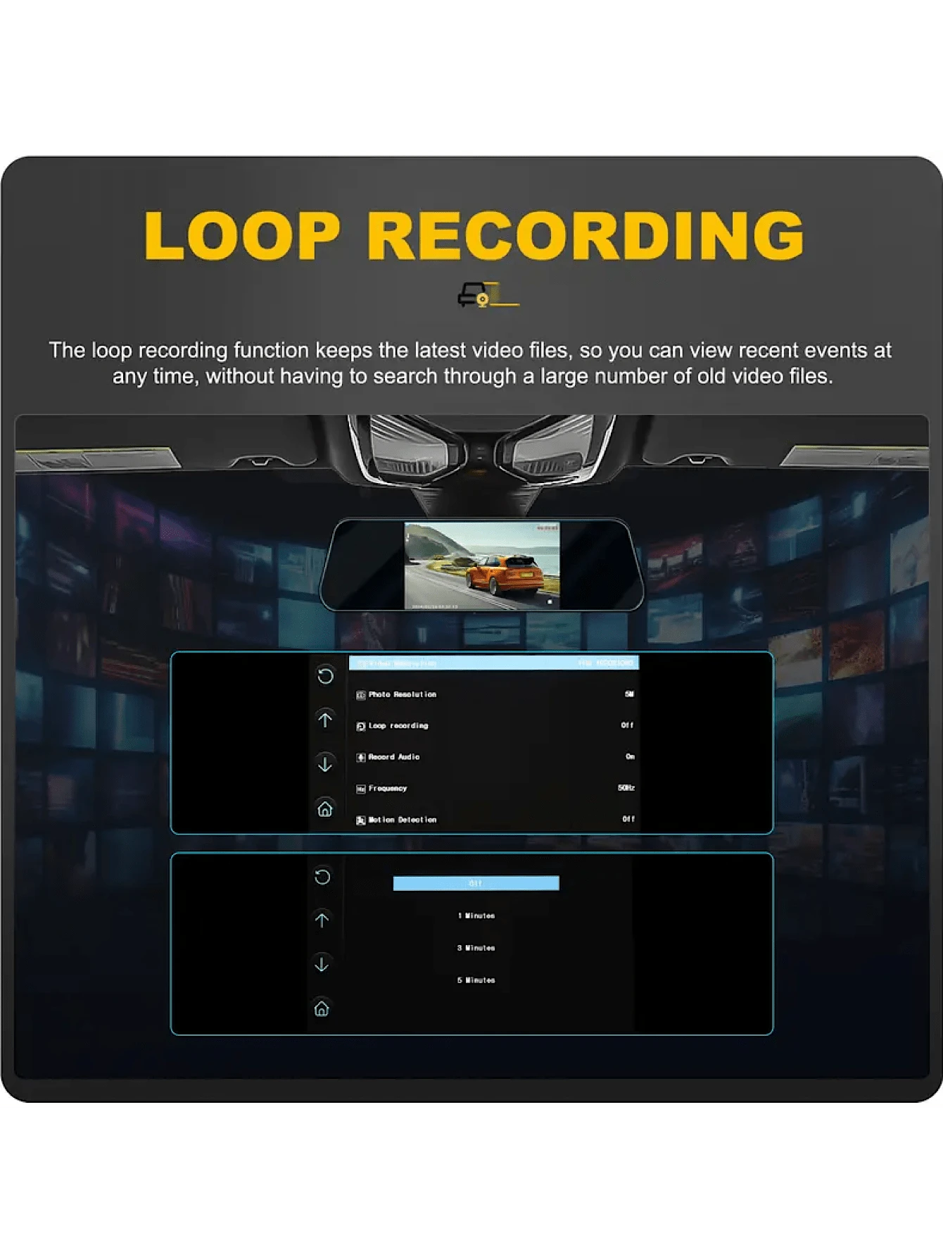 Streaming Ultra HD 2K, Schermo touch curvo 2.5D da 6 pollici con doppia ...