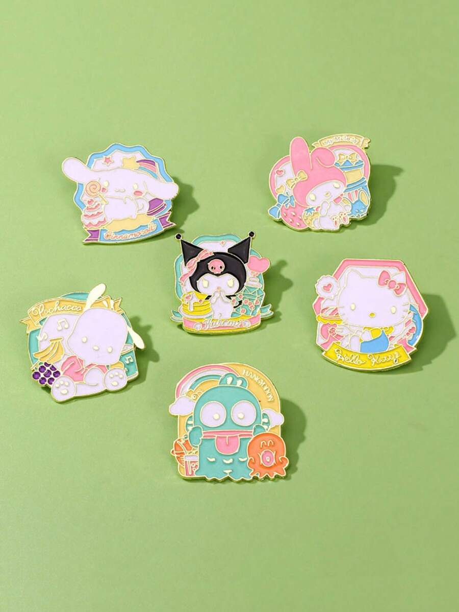 Sanrio Cute Sanrio Characters Alloy Brooch, Exquisite Niche Kawaii ...