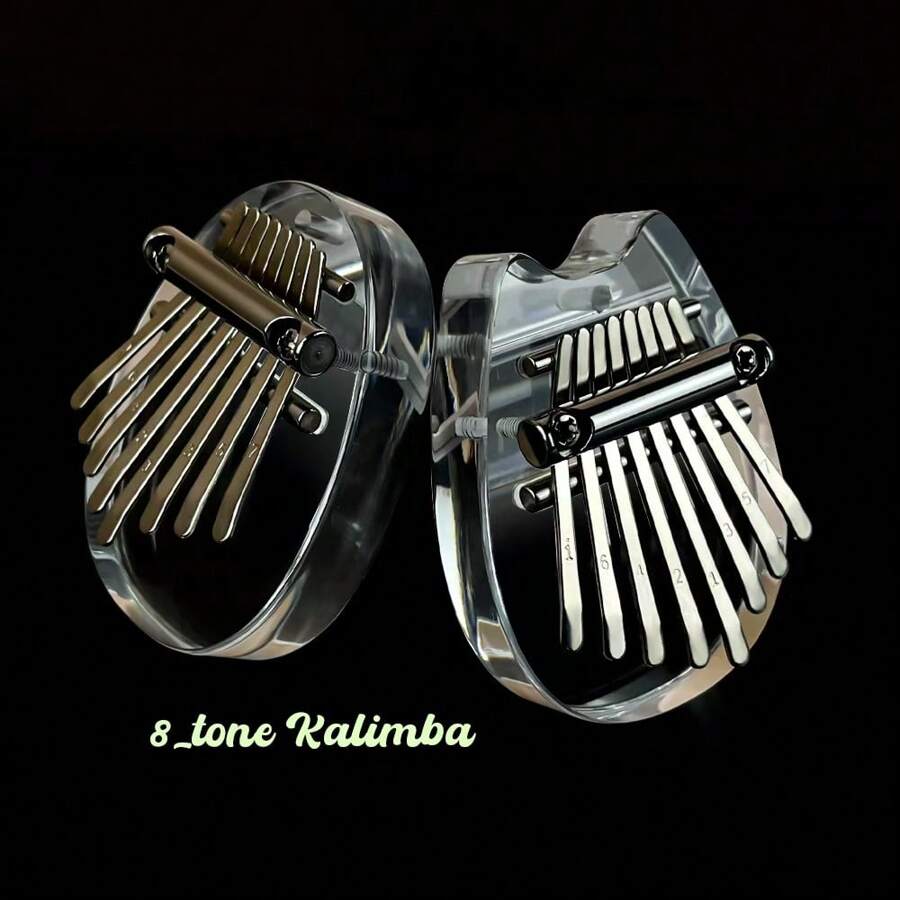 8 toetsen Mini Kalimba Houten Duimpiano Muziekinstrument Draagbare ...