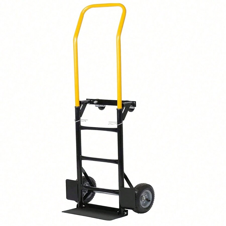 Goodsilo Dual Purpose 2 Wheel Dolly Cart And 4 Wheel Push Cart With ...