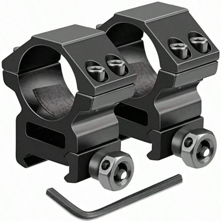 2PCS Hunting Rifle Scope Mount Ring For Dia 25.4mm 30mm Tube Scopes ...