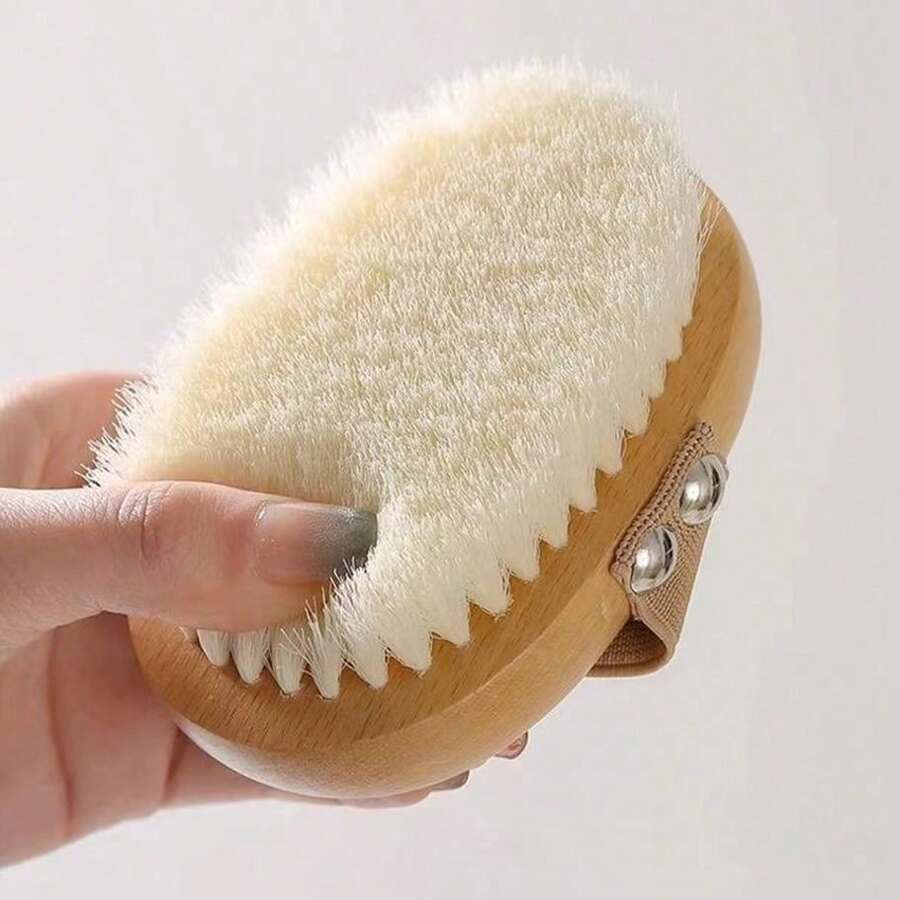 Long Rectangular Soft Hair Scrub Brush With Handle, Portable Bath Brush ...