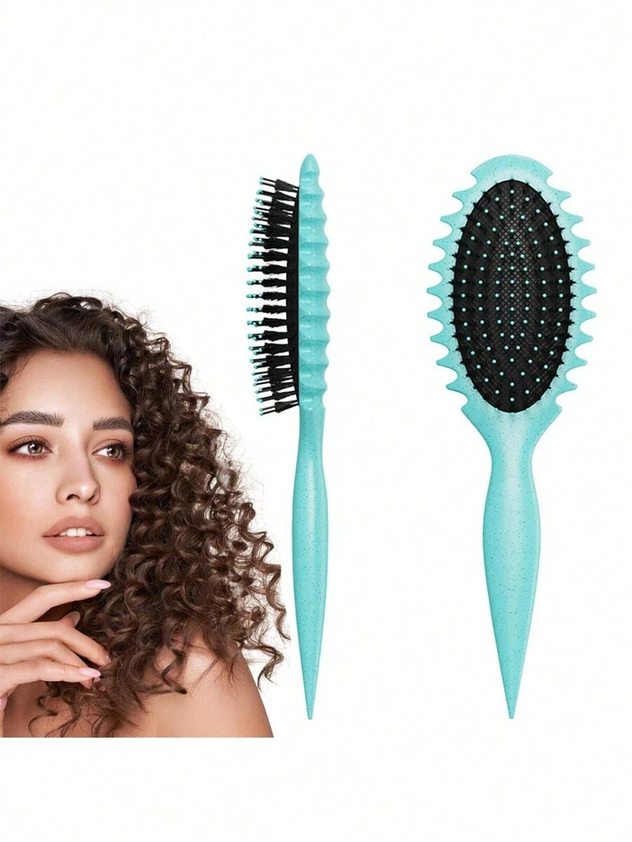 Cepillo definidor de rizos, cepillo para cabello rizado, cepillo para ...