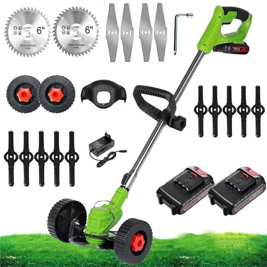 Cordless Weeds Eater Electric Brush Cutter Lawn Edger Grass String ...
