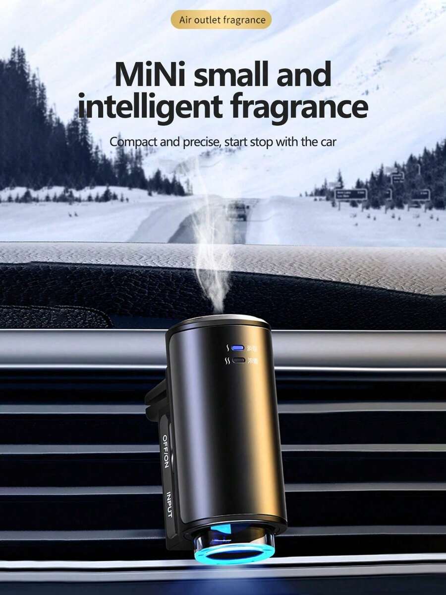 1pc Air Vent Mounted Car Aroma Diffuser, Smart Ultrasonic Aromatherapy ...