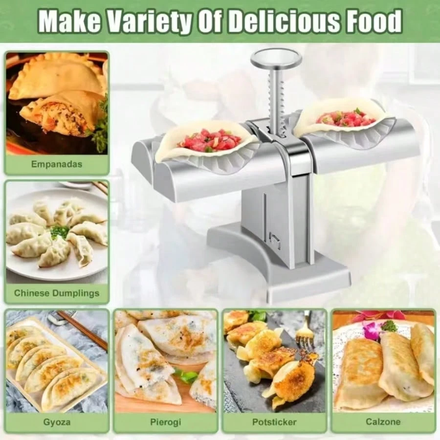 Automatic Dumpling Maker Mould Machine Household Press DoubleHead ...