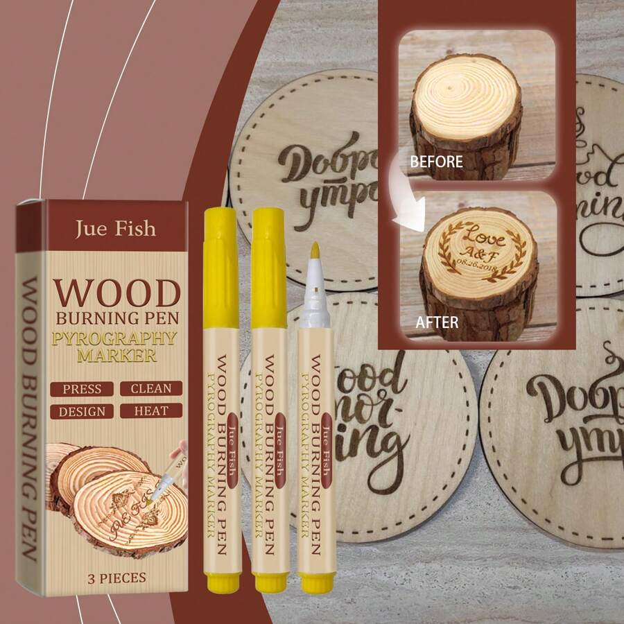 Wood Burning Pen, Wood Marking Branding Pen For Children Handmade DIY ...