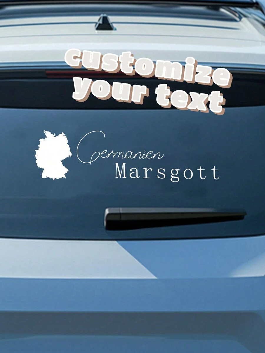 Custom Text Vinyl Car Decal | Car Window Sticker Banner Personalized ...