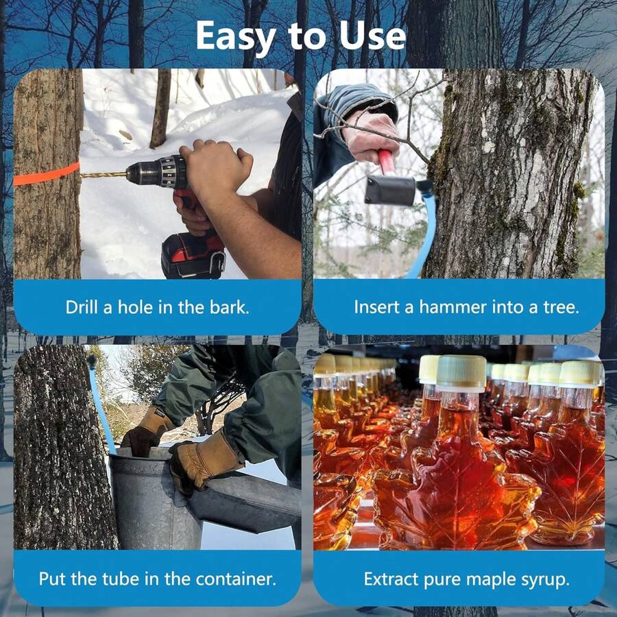 5/16" ID X 120 Ft Maple Syrup Tubing, Maple Sap Vacuum Tubing, Tree Sap ...