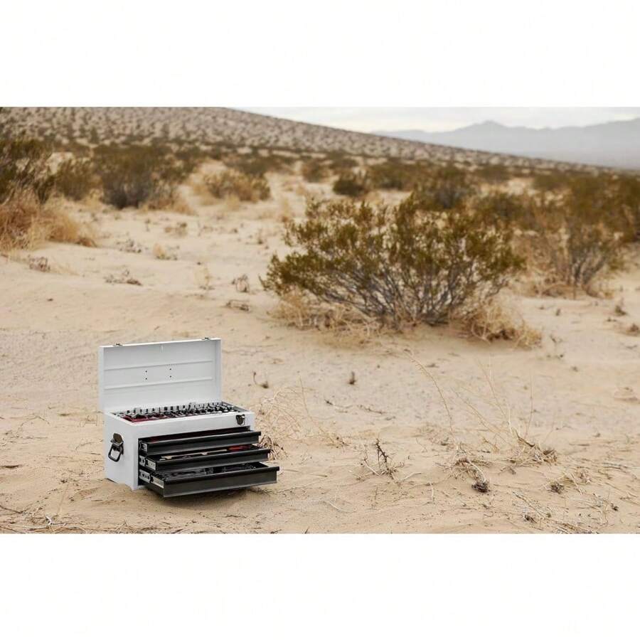 Hand Carry Tool Box 3-Drawer Heavy Duty Steel Toolbox With Lock System ...