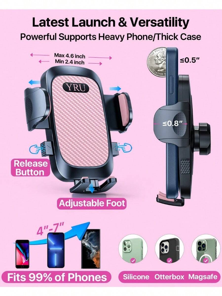 Best Phone Holder 2024 [80lbs Strongest Suction And Military Grade ...