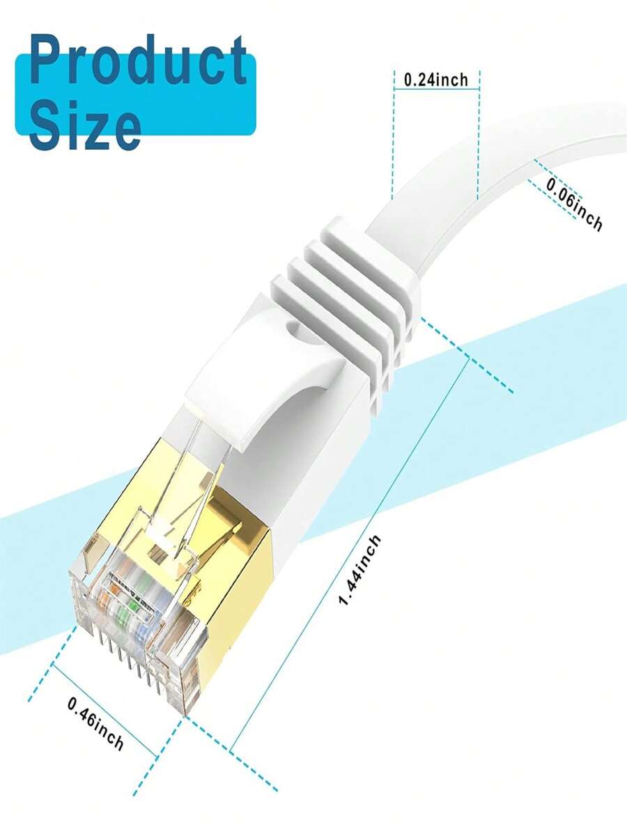 Ethernet Cable 10~30m High Speed, Cat 6 Flat Network Cable With Rj45 ...