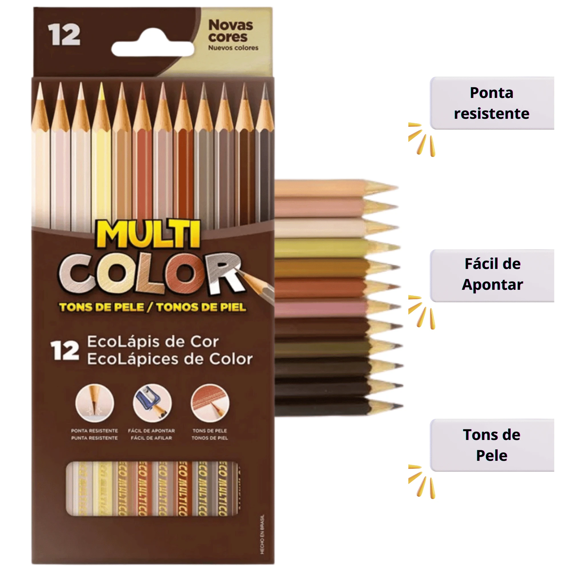 Skin Tone Colored Pencil Combo Kit + 24 Multicolor Colored Pencils ...