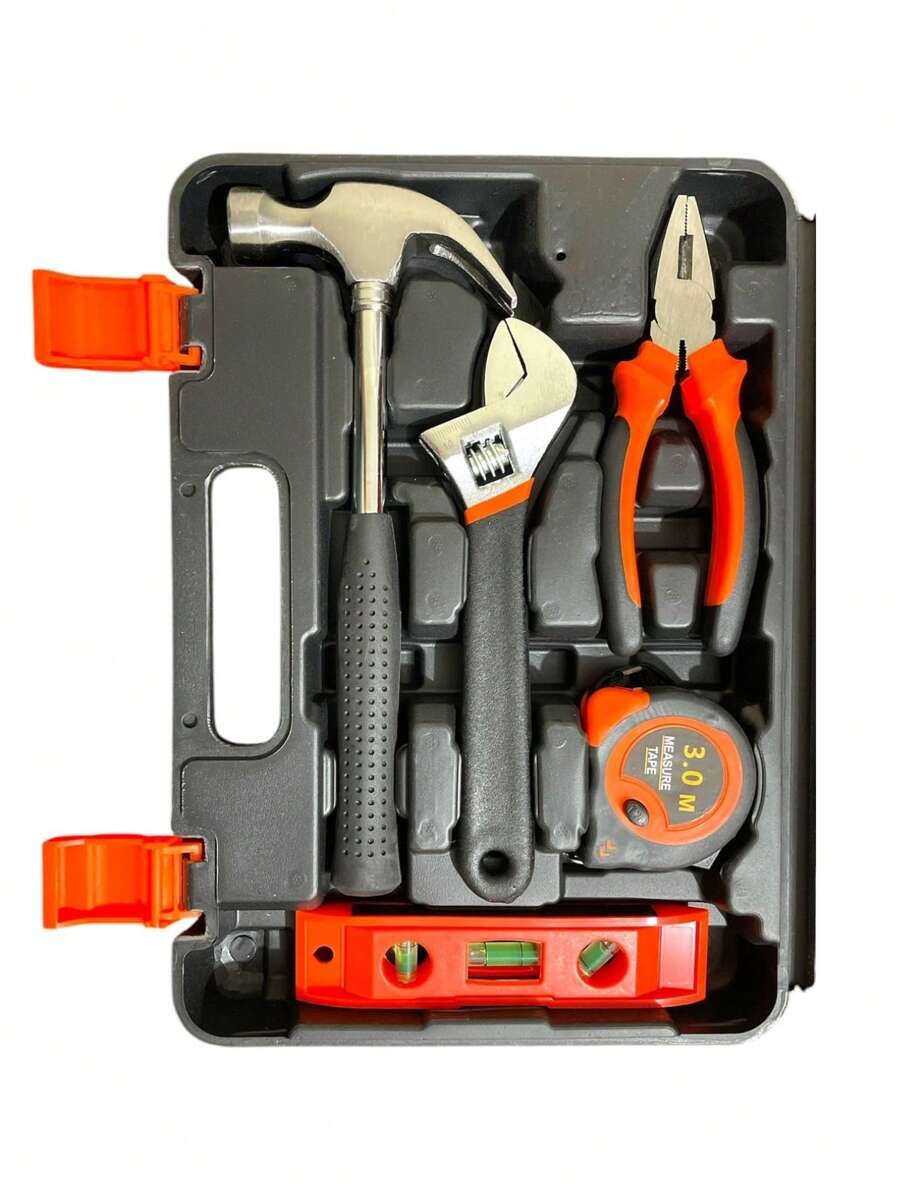 Tool Case Kit With 12 Pieces Maintenance Electrical Construction ...