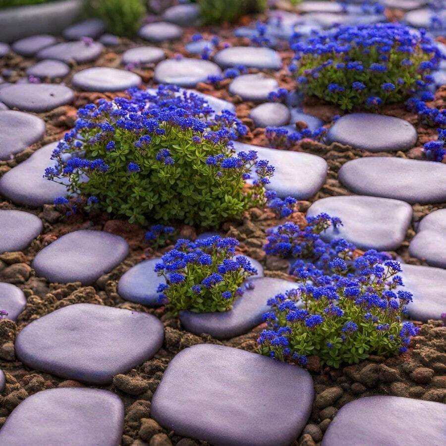 20000PCS Magic Blue Creeping Thyme Seeds For Planting Ground Cover ...