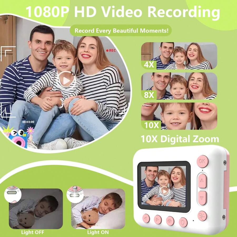 Kids Camera Instant Print, Kids Digital Instant Print Camera, Selfie ...