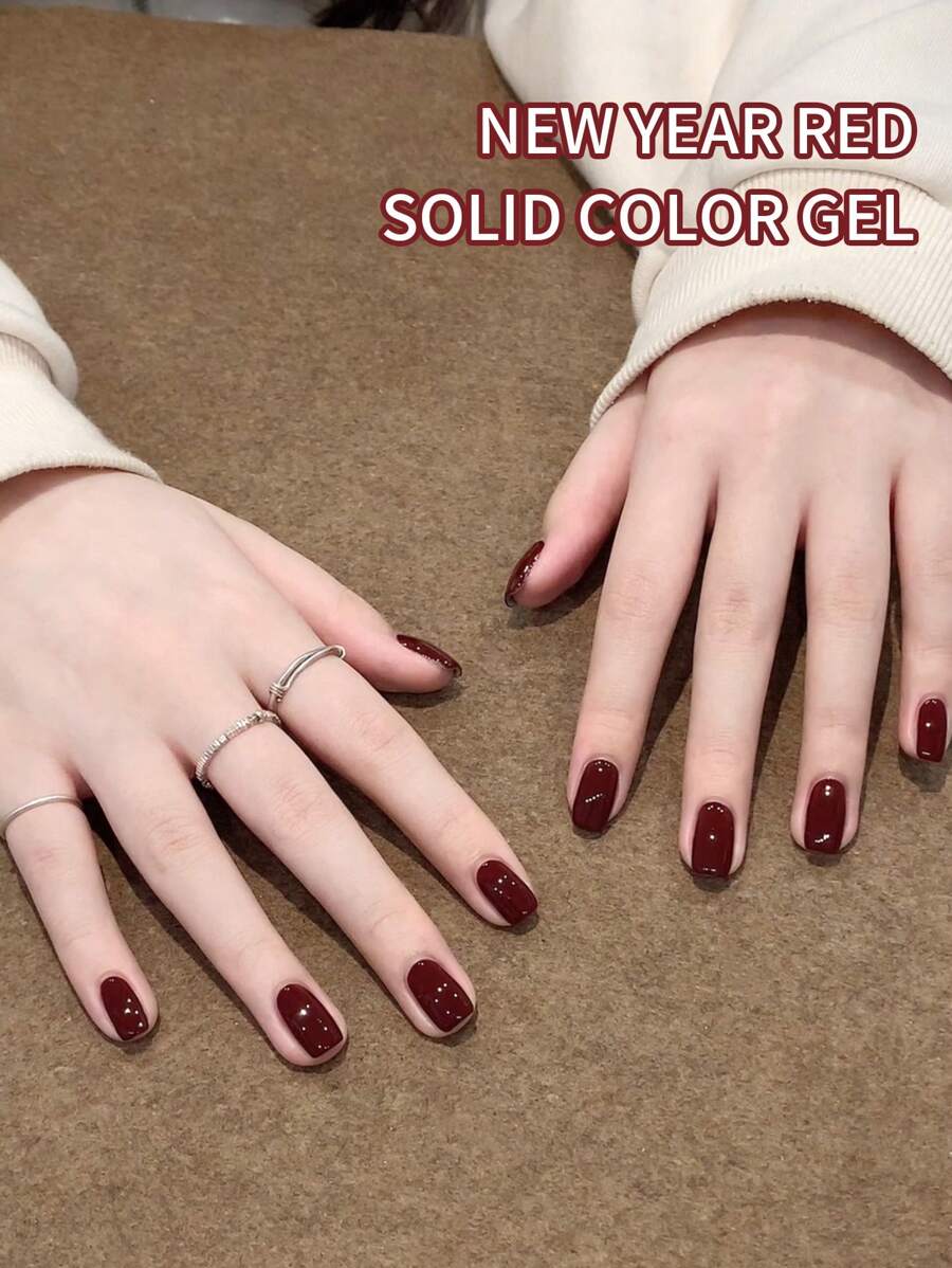 annies 1pc 25ml Cherry Red Nail Polish Gel, New Trendset For Autumn ...