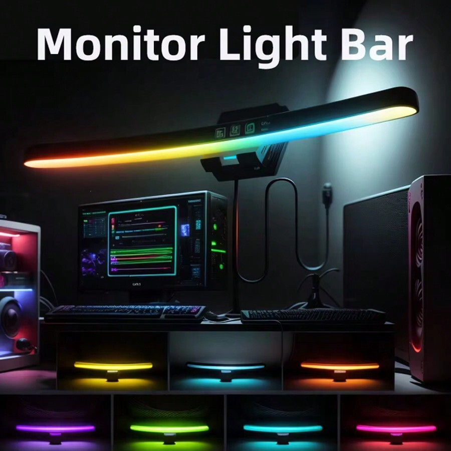 CANMEIJIA Monitor Light Bar Desk Lamps Led Bar PC Monitor Light Bar ...