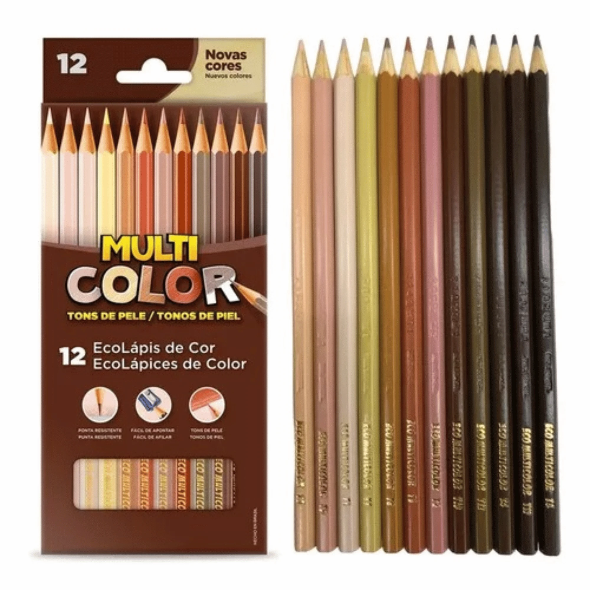 Skin Tone Colored Pencil Combo Kit + 24 Multicolor Colored Pencils ...
