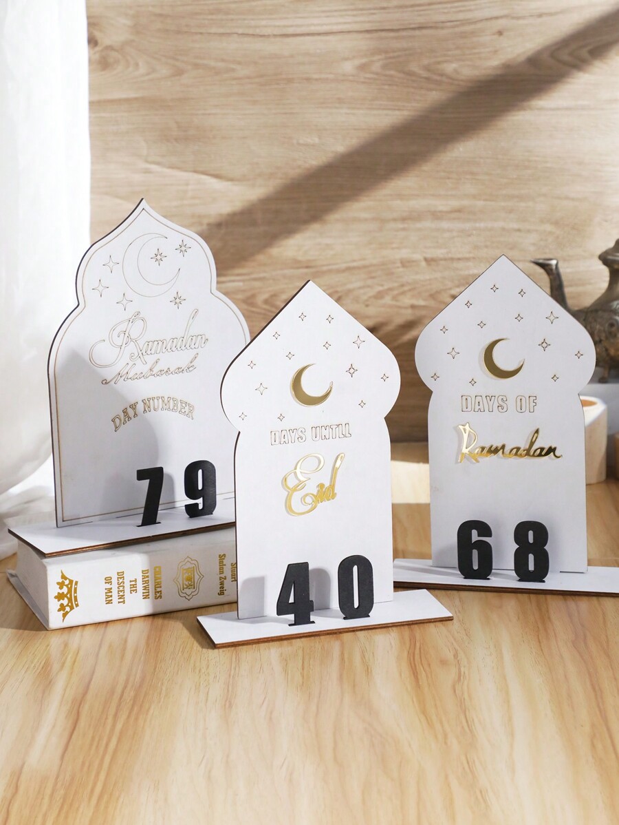 30-Day Countdown Calendar - Gold Star Design, Home Decorative Countdown ...