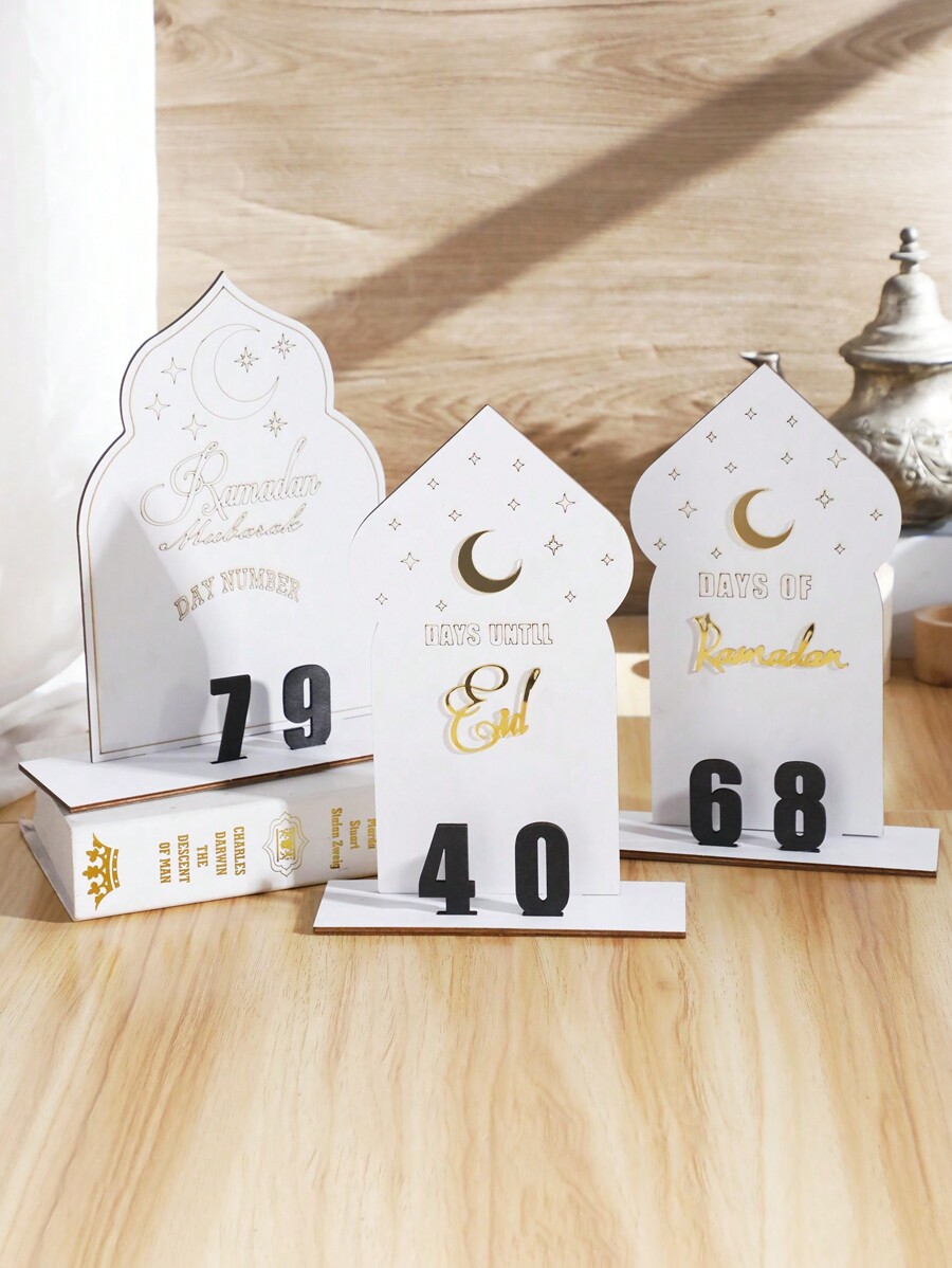 30-Day Countdown Calendar - Gold Star Design, Home Decorative Countdown ...