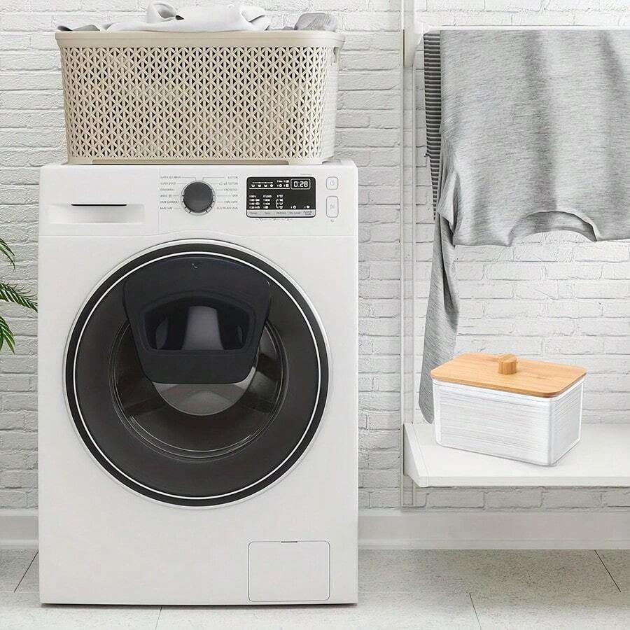 3 Packs Laundry Powder Container Jars And Acrylic Dryer Sheet Holder ...