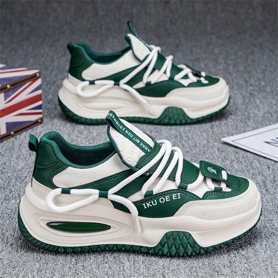 Zapatillas de tendencia 2025 para hombres, diseño único en forma de pan para uso casual, diseño ...