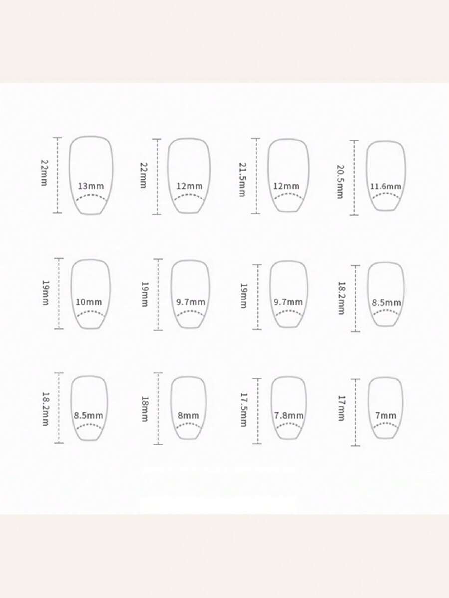 10pcs Short Ballet-Style False Nails, Ombre Pink Gradient Simple Ballet ...