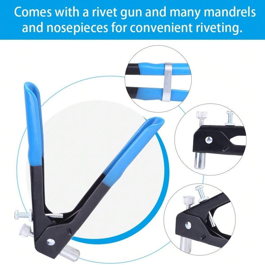 86Pcs/Set M3-M8 Blind Rivet Nut Threaded Rivet Insert Tool Hand ...