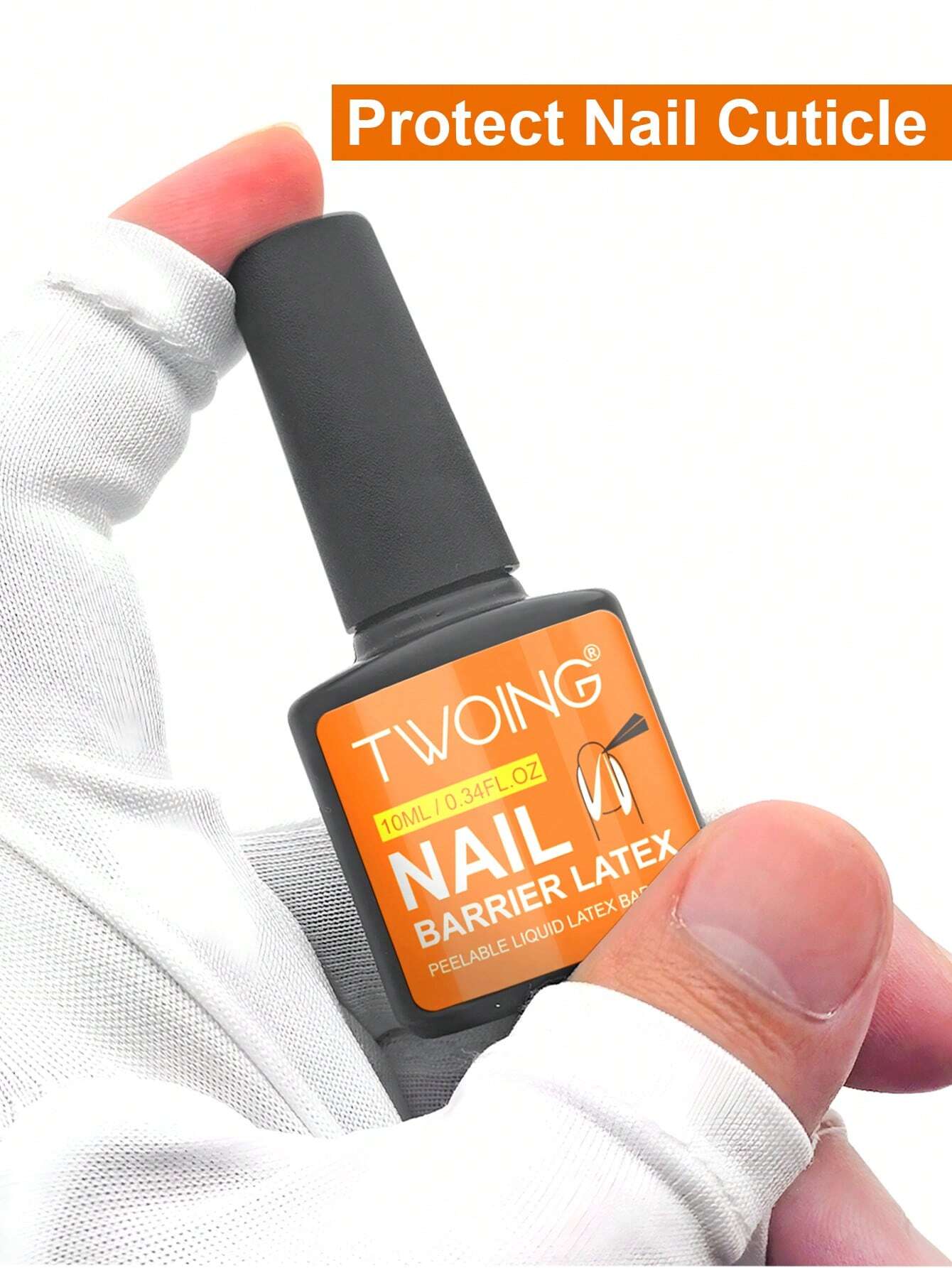 TWOING 0.34oz Liquid Latex For Nails, Fast Drying Liquid Latex Nail ...