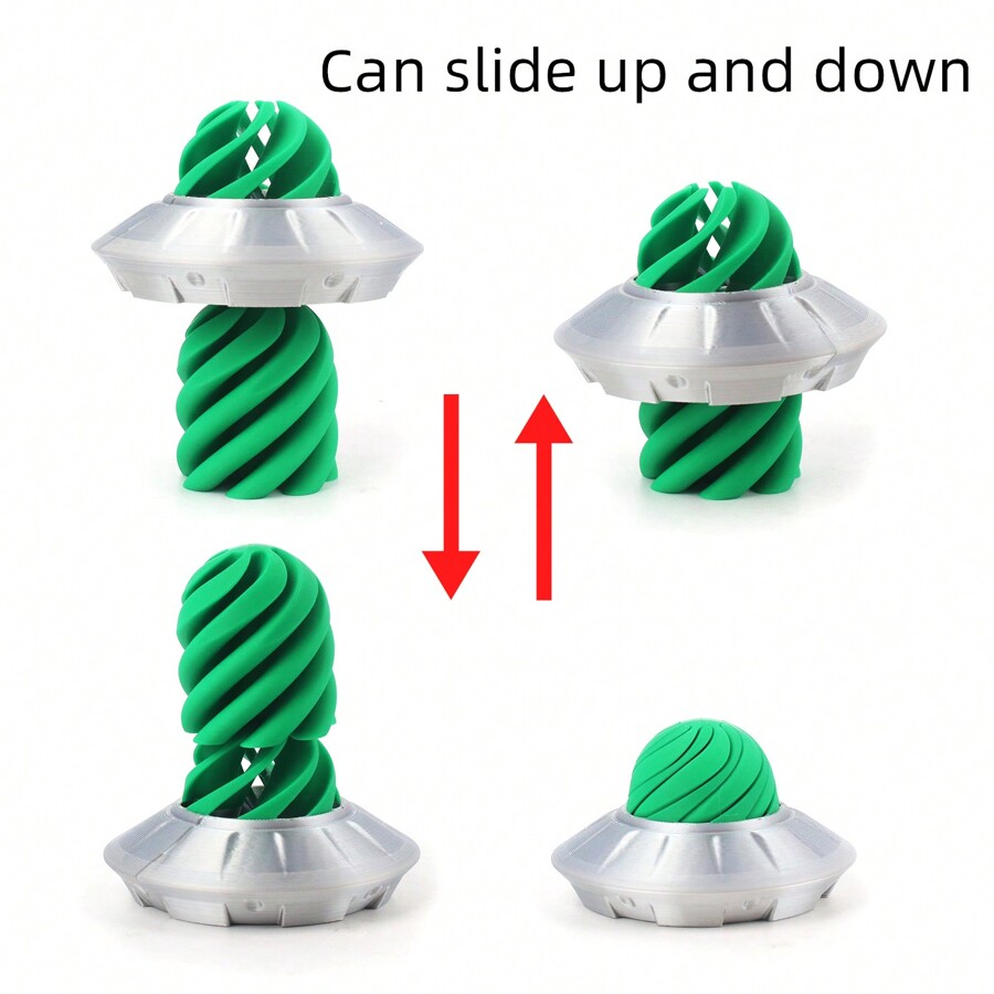Twisting Cone Space Shuttle Shape Fidget Toy, With Two Different ...