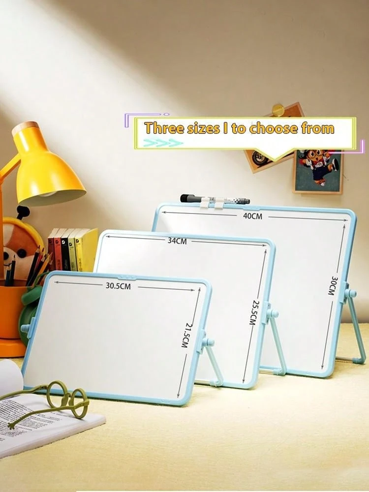 Funi Magnetic Desktop Vertical Whiteboard Easel Stand Small Blackboard ...