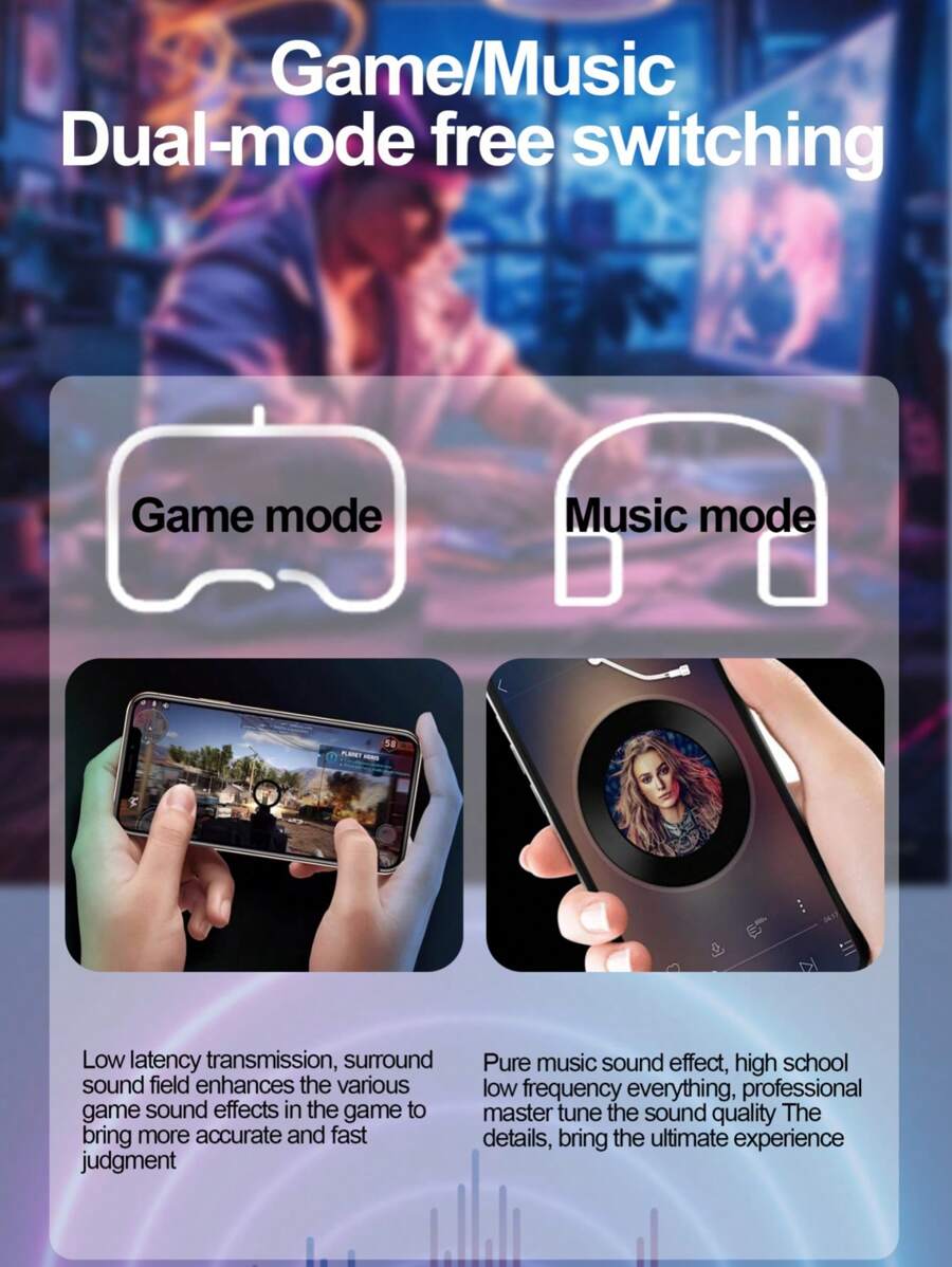 DM09 AI Smart Translation Version In-Ear Gaming Music Bluetooth ...